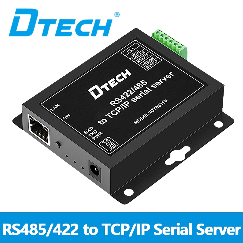 DTECH Serial Port To Ethernet Converter 1 Adapter RS422 RS485 TCP IP ...