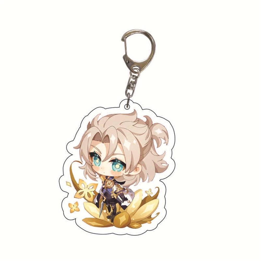 Cute Genshin Impact Game Character Acrylic Keychain SAYU Yoimiya Kazuha ...