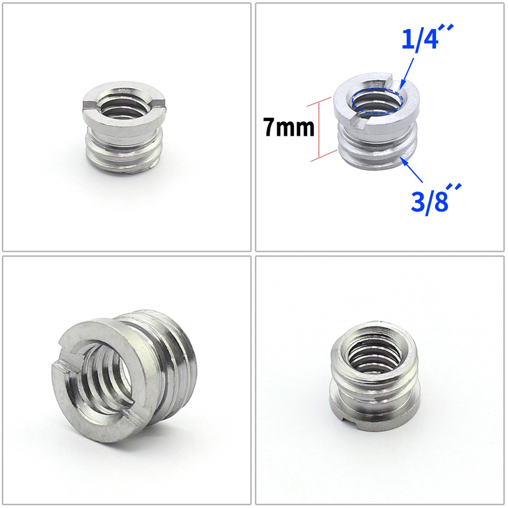 XT-XINTE 1/4 3/8 Male to Female Thread Screw Mount Adapter Tripod Plate ...