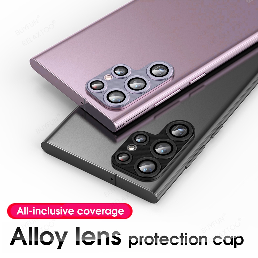 Matel Lens Armor Cover For Samsung Galaxy S23 Ultra 5G Case Tempered ...