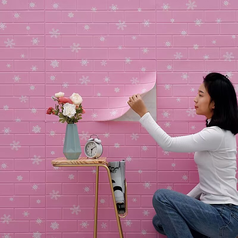 3D Wall Sticker Dinding DIY Natural Style Bedroom Decoration Waterproof ...