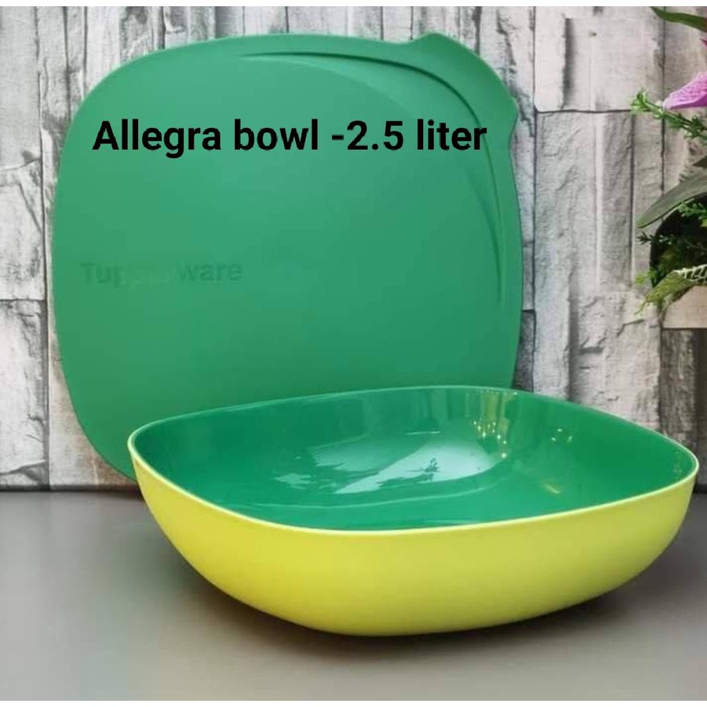 Tupperware LELONG Tupperware Allegra Bowl 2.5L With Cover Seal - 1pc ...