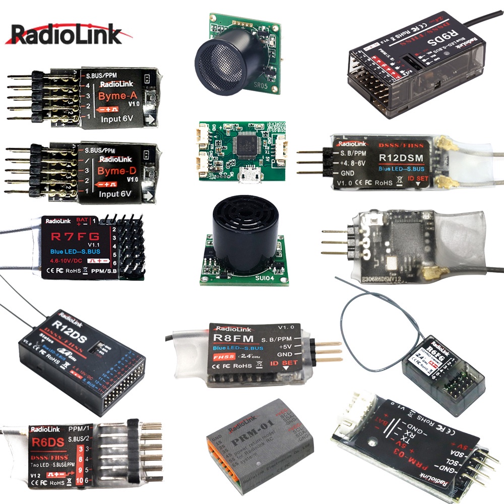 RadioLink R6FG/R6DS/R6DSM/R7FG/R8FM/R9DS/R12DS/R12DSM 2.4GHZ Receiver ...