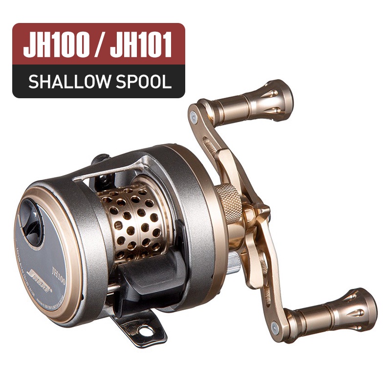 SEASIR JH Drum Baitcasting Reel Metal Body Micro/Deep Spools High Strength Bearing 9+1BB Gear ...