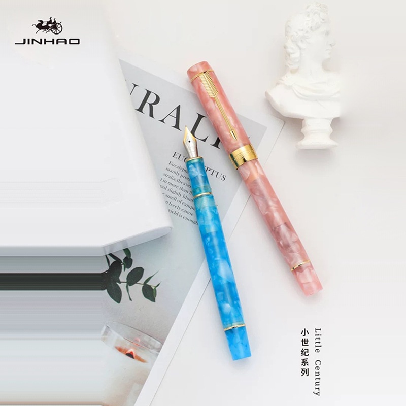 Jinhao Small Century Fountain Pen 100 High-Value Adzuki Bean Art ...