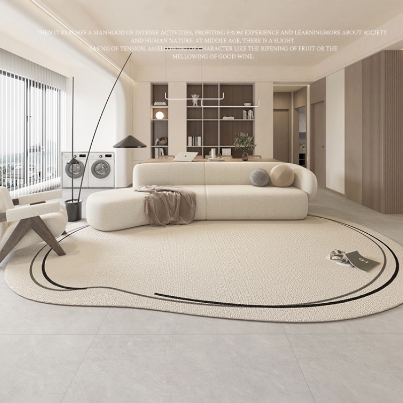Irregular round Nordic carpet Imitation cashmere/ 80X120-160X230CM ...
