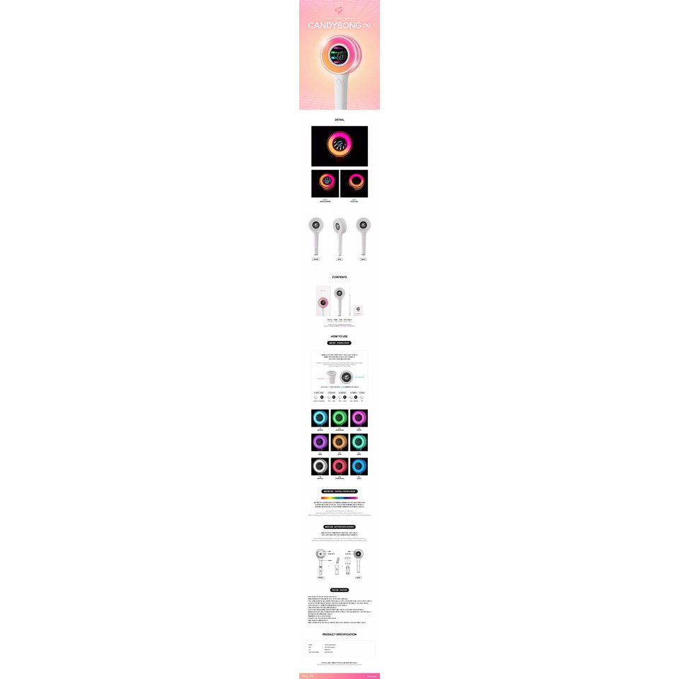 TWICE - OFFICIAL LIGHT STICK ver 2/ WM,JYP bonus/ korea direct mail ...