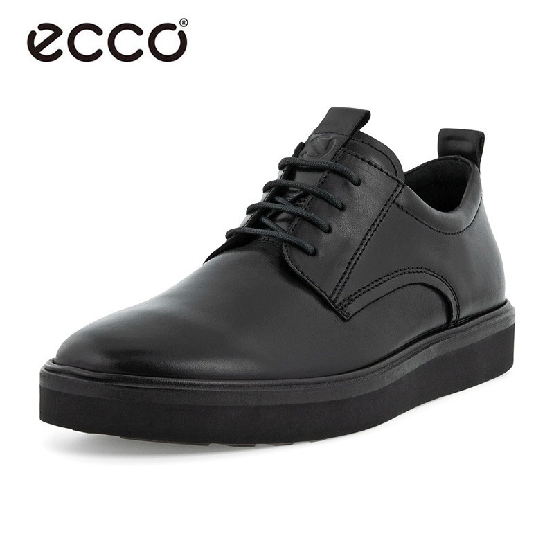 ECCO Men's shoes Fashion simple business breathable leather shoes ...
