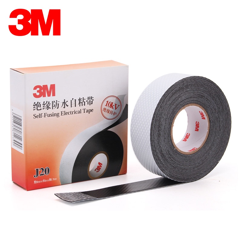 Self-Fusing Electrical Rubber Pvc Insulation Tape 3M J20 Rubber seal protection 10KV high ...