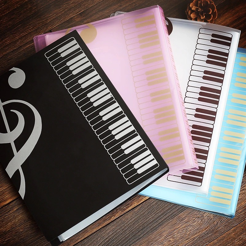 Music Piano Sheet Note A4 File Holder Folder Document Booklet For ...