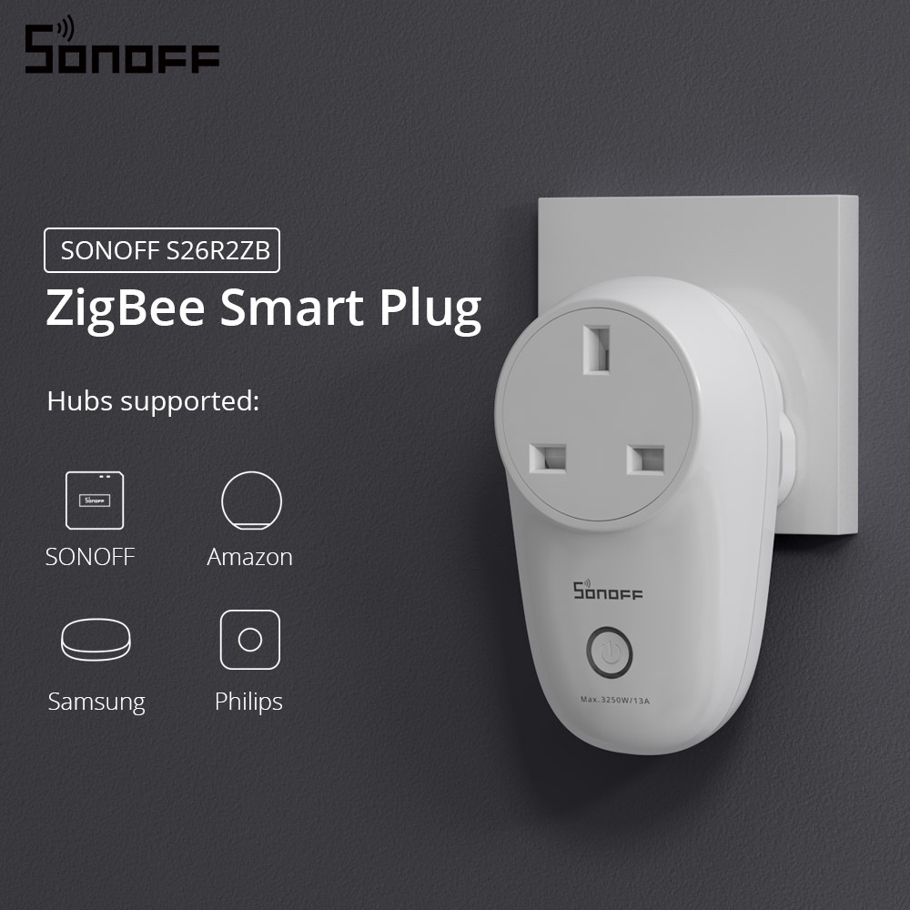 SONOFF Smart UK Plug Smart Socket S26R2ZB WIFI Zigbee Plug App Control ...
