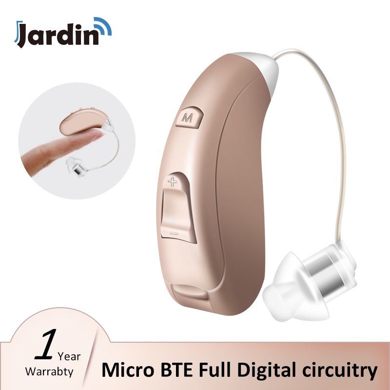 Alat pendengaran telinga Hearing Aids One Click Adjustable Wireless ...