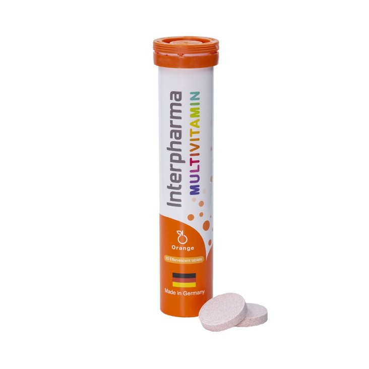 Interpharma Multivitamin Orange 20s-Effervescent Tablets 1 Tube Contains 20 Tablets. | Shopee ...