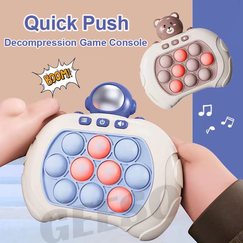 Quick Push Game Console Electronic Speed Push Through Pop It Game ...