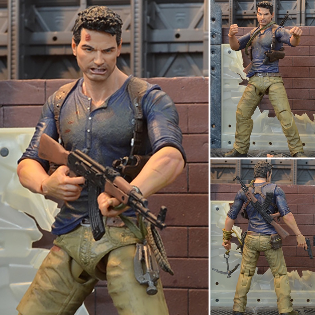 Action Figure Neca Uncharted 4 A Thief's End Anchart 4 Actives Nathan ...