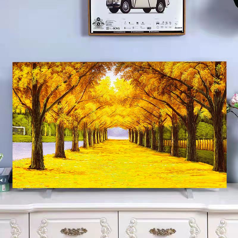 In stock Scandinavian high-end velvet 55 inch tv cover 32 inch LCD ...
