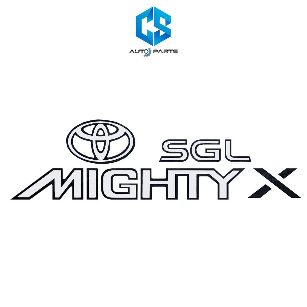MIGHTY X SGL Sticker-TOYOTA X Year 95-96 (Attached To The Tailgate ...