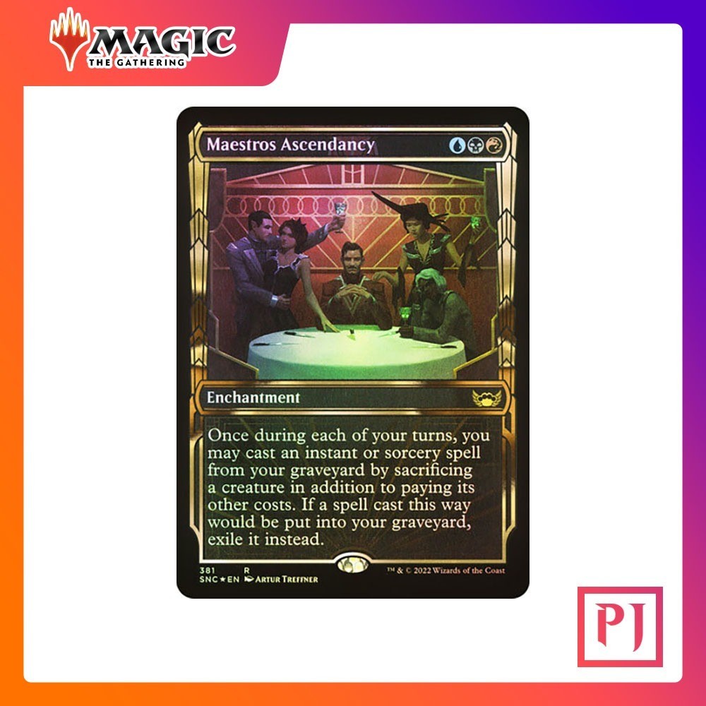 [MTG] Maestros Ascendancy (Showcase) (Gilded FOIL) [SNC] [MULTI] [RARE ...