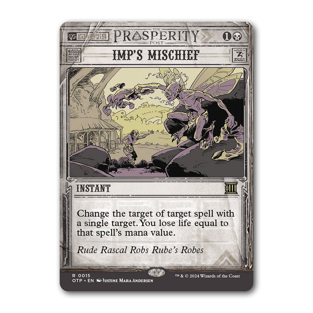 [MTG] Imp's Mischief [OTP] [Black] [Rare] [Normal] [ENG] [2024] (Magic ...