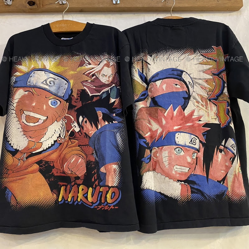 NARUTO original bootleg Authentic Cartoon shirt Sasuke vintage heavy ...