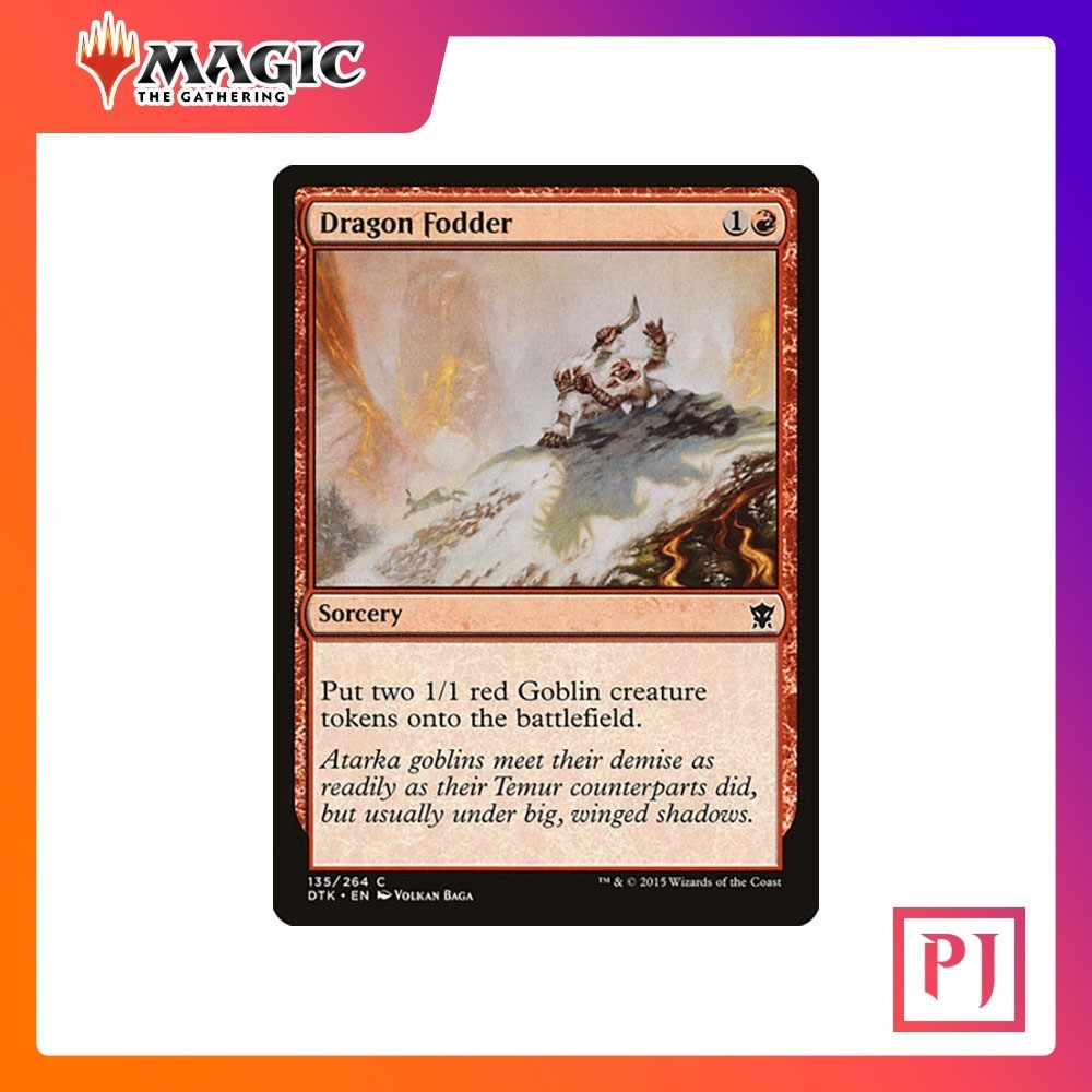 [MTG] Dragon Fodder [DTK] [RED] [COMMON] [NORMAL] [ENG] (Magic Card ...