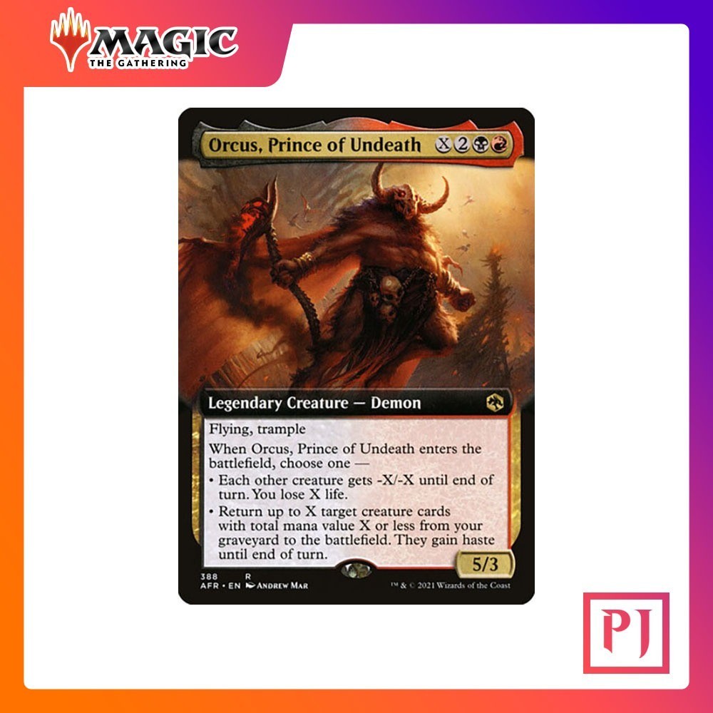 [MTG] Orcus Prince of Undeath (Extended Art) [AFR] [MULTI] [RARE ...