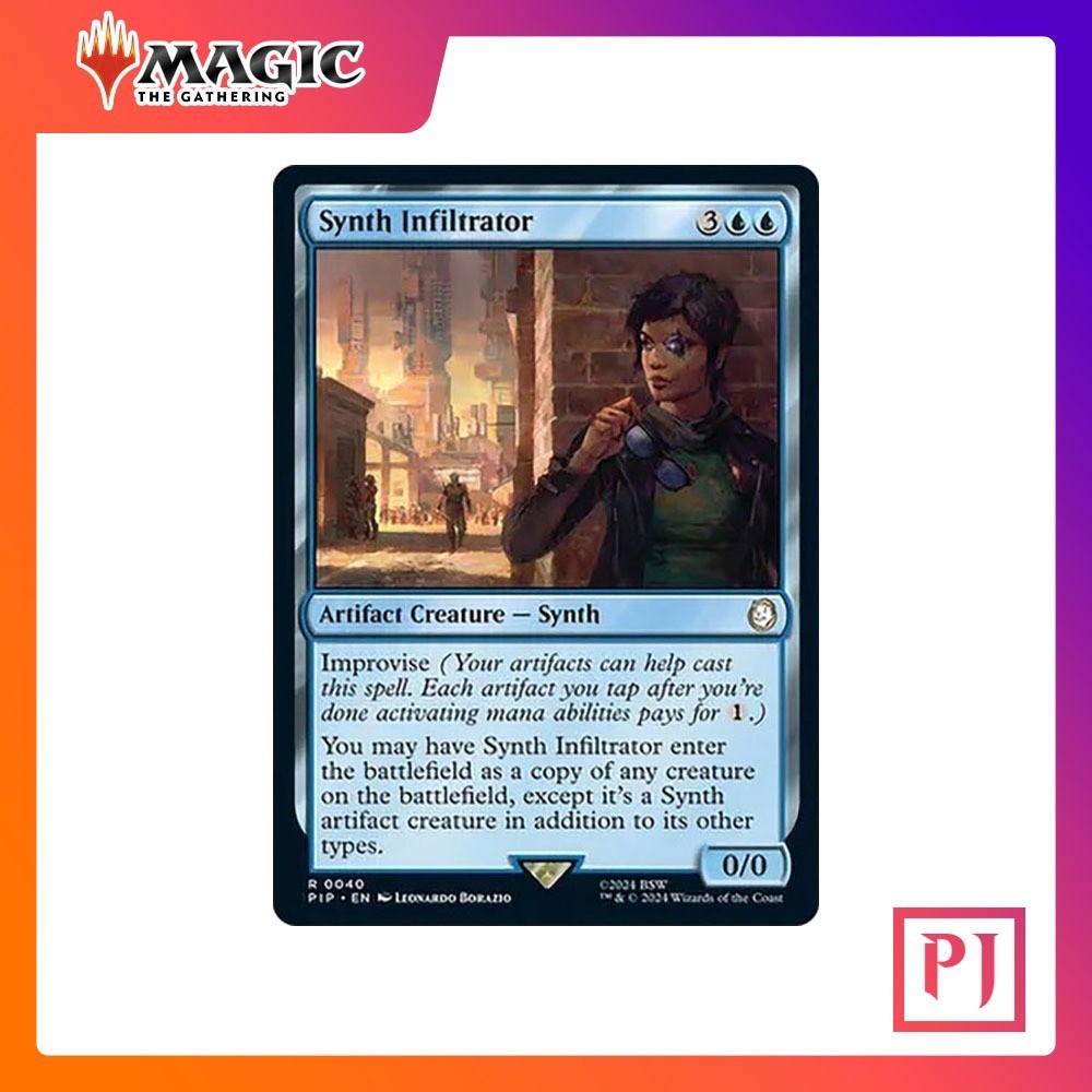[MTG] Synth Infiltrator-Fallout Commander [PIP] [BLUE] [RARE] [NORMAL ...
