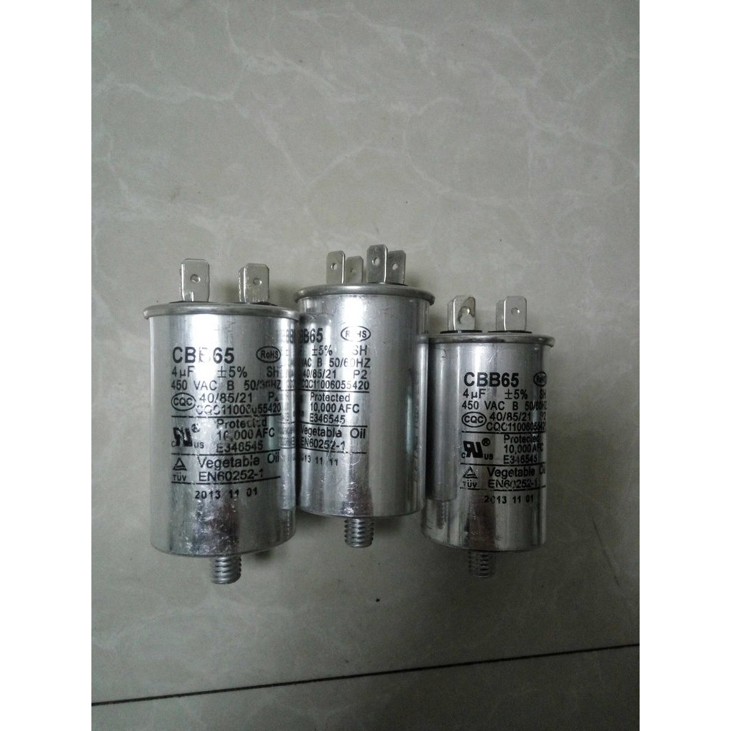 Ready Stock cbb65, 4uf/450vac, Aluminum Shell Capacitor, Motor ...