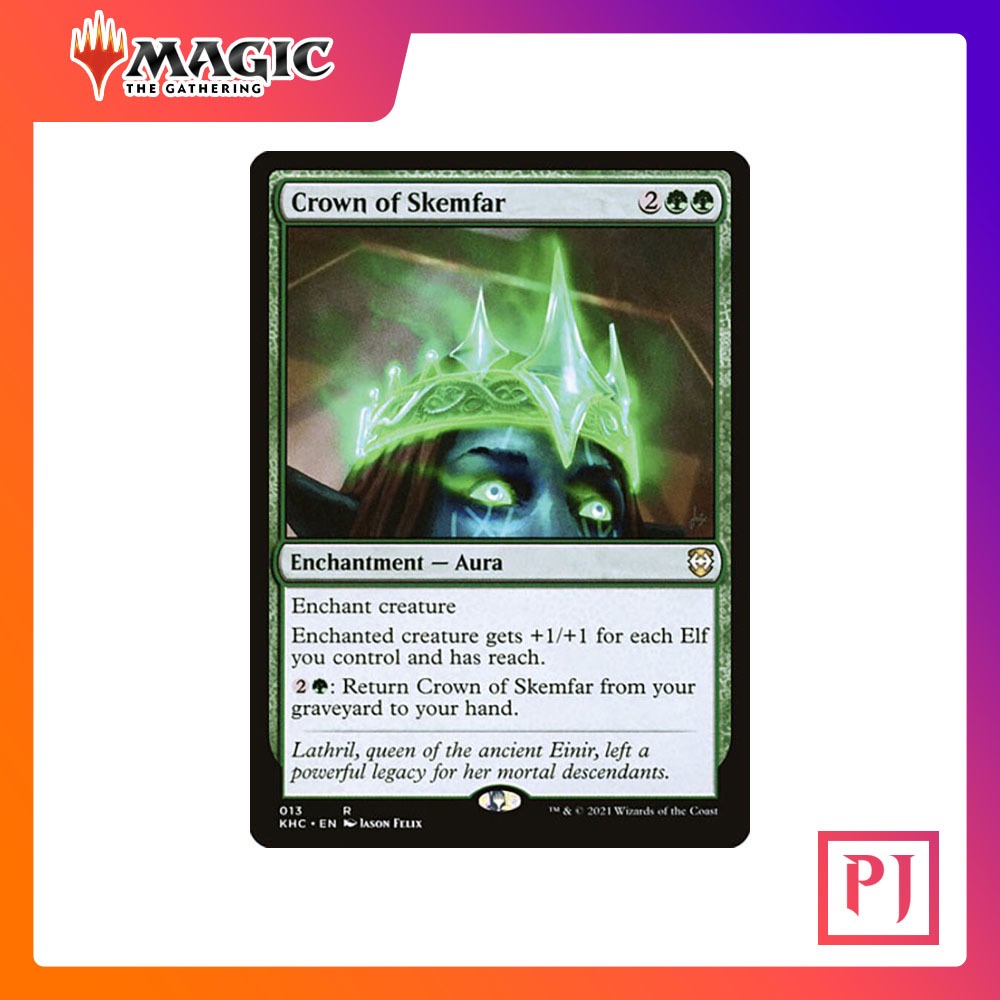 [MTG] Crown of Skemfar [KHC] [GREEN] [RARE] [NORMAL] [ENG] (Magic Card/Magic the Gathering ...
