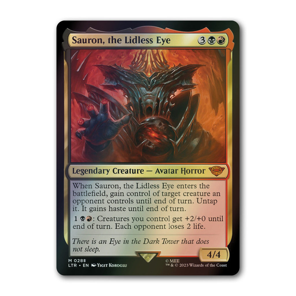 [MTG] Sauron The Lidless Eye [LTR] [Multi] [Mythic] [Foil] [ENG] [2023 ...