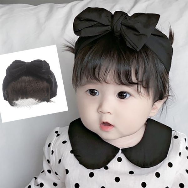 rambut palsu rambut palsu baby Baby wig headband, boys and girls, baby ...