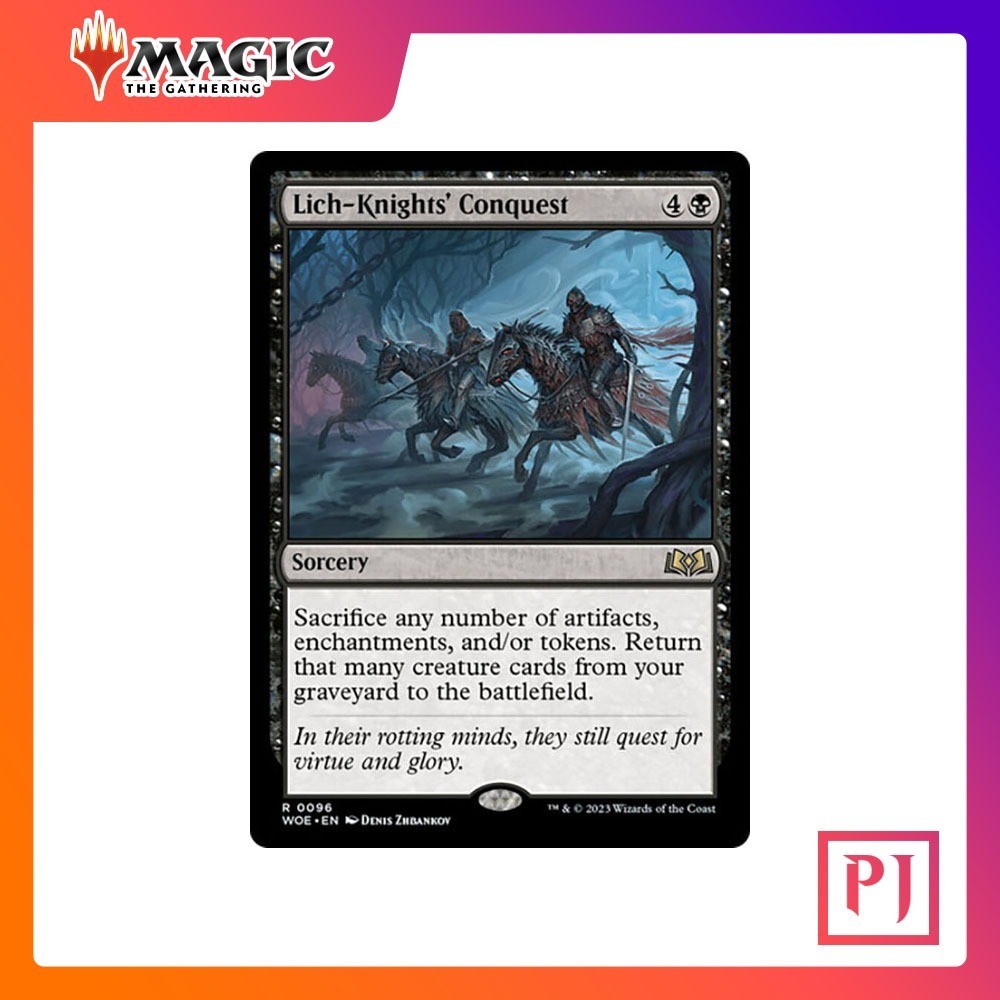 [MTG] Lich-Knights' Conquest [WOE] [BLACK] [RARE] [NORMAL] [ENG] (Magic ...