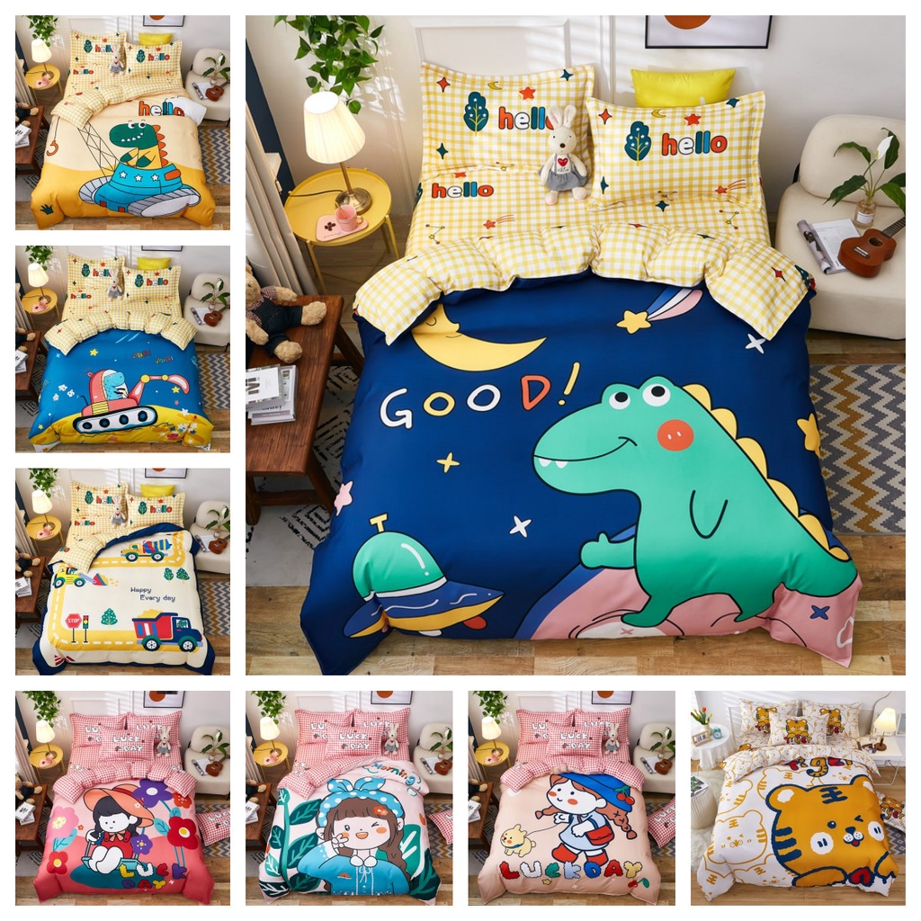 Twill Cartoon Large Version Printing Children Single Quilt Cover Sheet ...