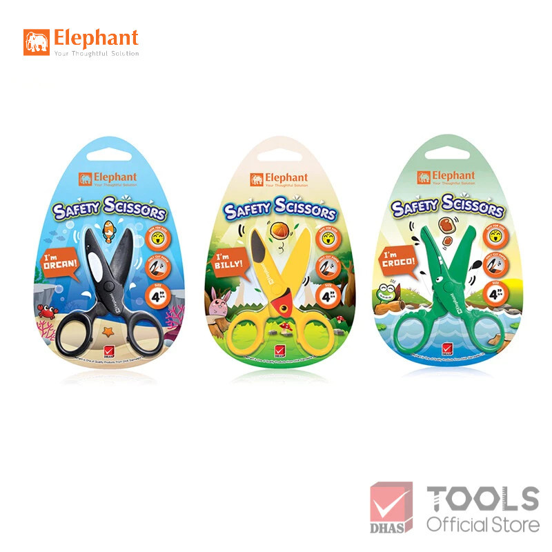 Elephant Brand Scissors Training For Children Sharp Safe Amount 1 Book ...