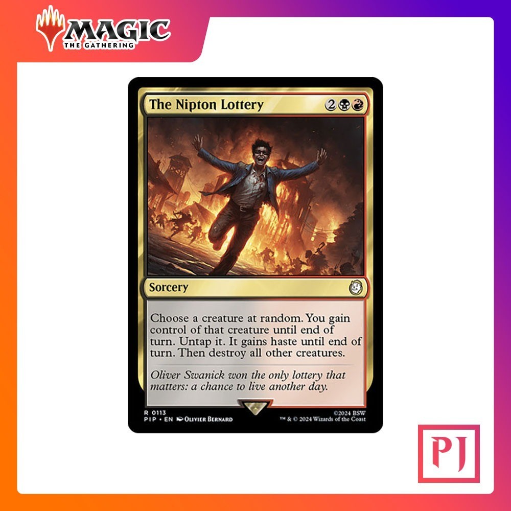 [MTG] the Nipton Lottery-Fallout Commander [PIP] [MULTI] [RARE] [NORMAL ...
