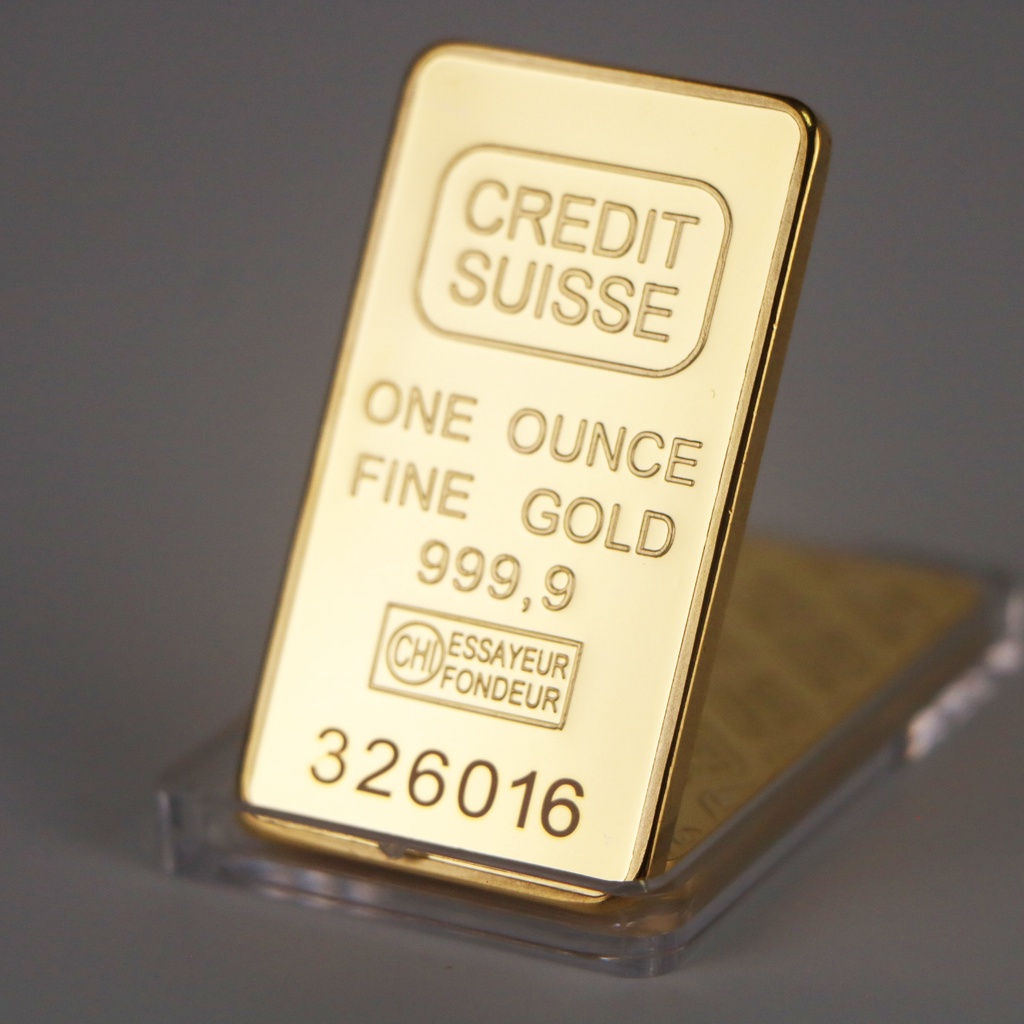 Swiss Bank Gold Bar Commemorative Coin 1 Ounce Alien Gold Coin Coin ...