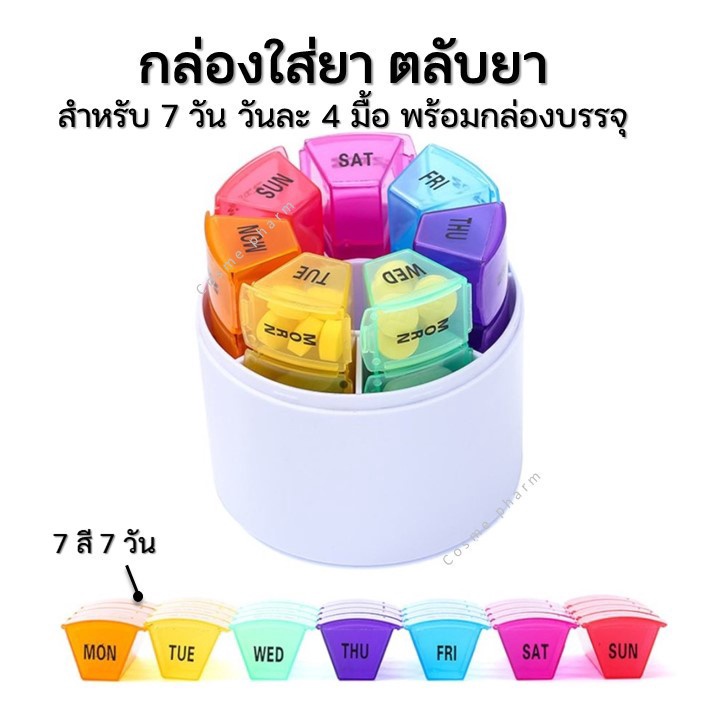 Extra 8% Discount 7 Days 4 Meals [N1] Medicine Box Pill Cartridge Per ...