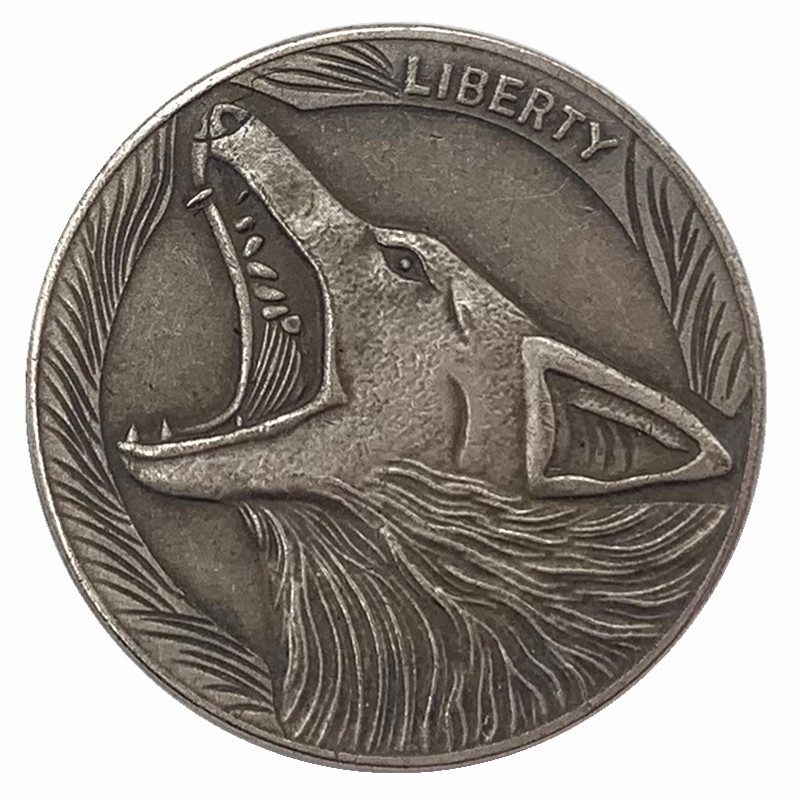 Wanderer Buffalo Antique Old Copper Silver Commemorative Coin Animal ...