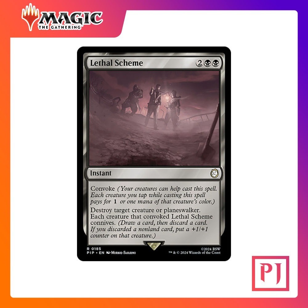 [MTG] Lethal Scheme-Fallout Commander [PIP] [BLACK] [RARE] [NORMAL ...