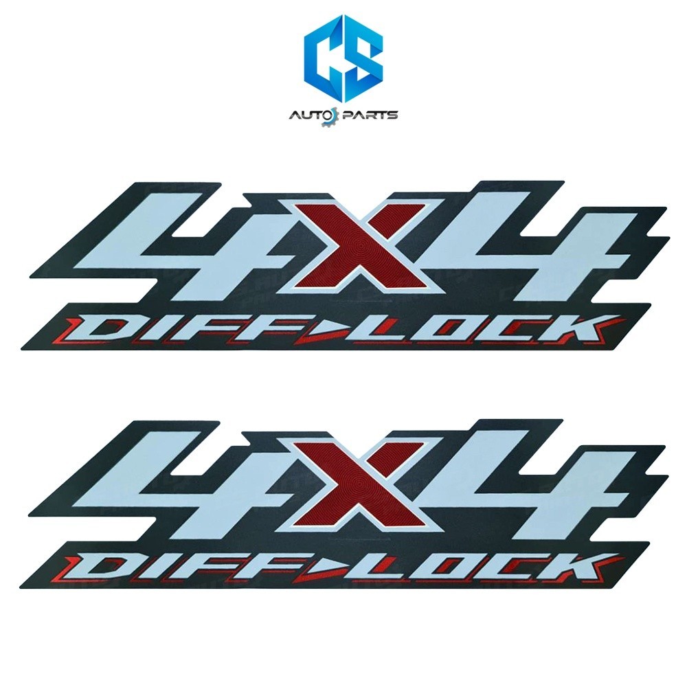 4x4 DIFF LOCK Sticker-ISUZU D-MAX ALL NEW Year 20-23 (Stick On The Rear ...