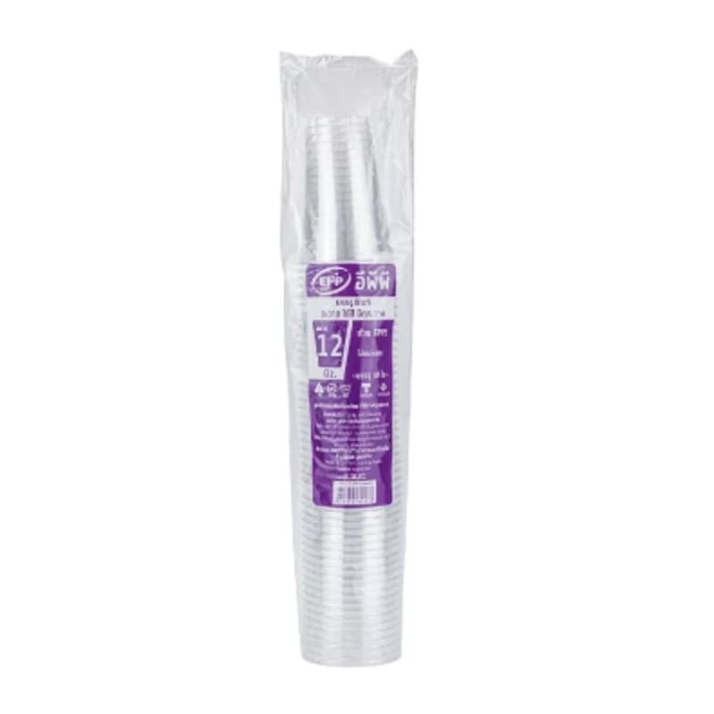 GPPS Clear Glass/Water Cup 12 Oz Capacity Epp Brand 50 Pcs/Pack ...