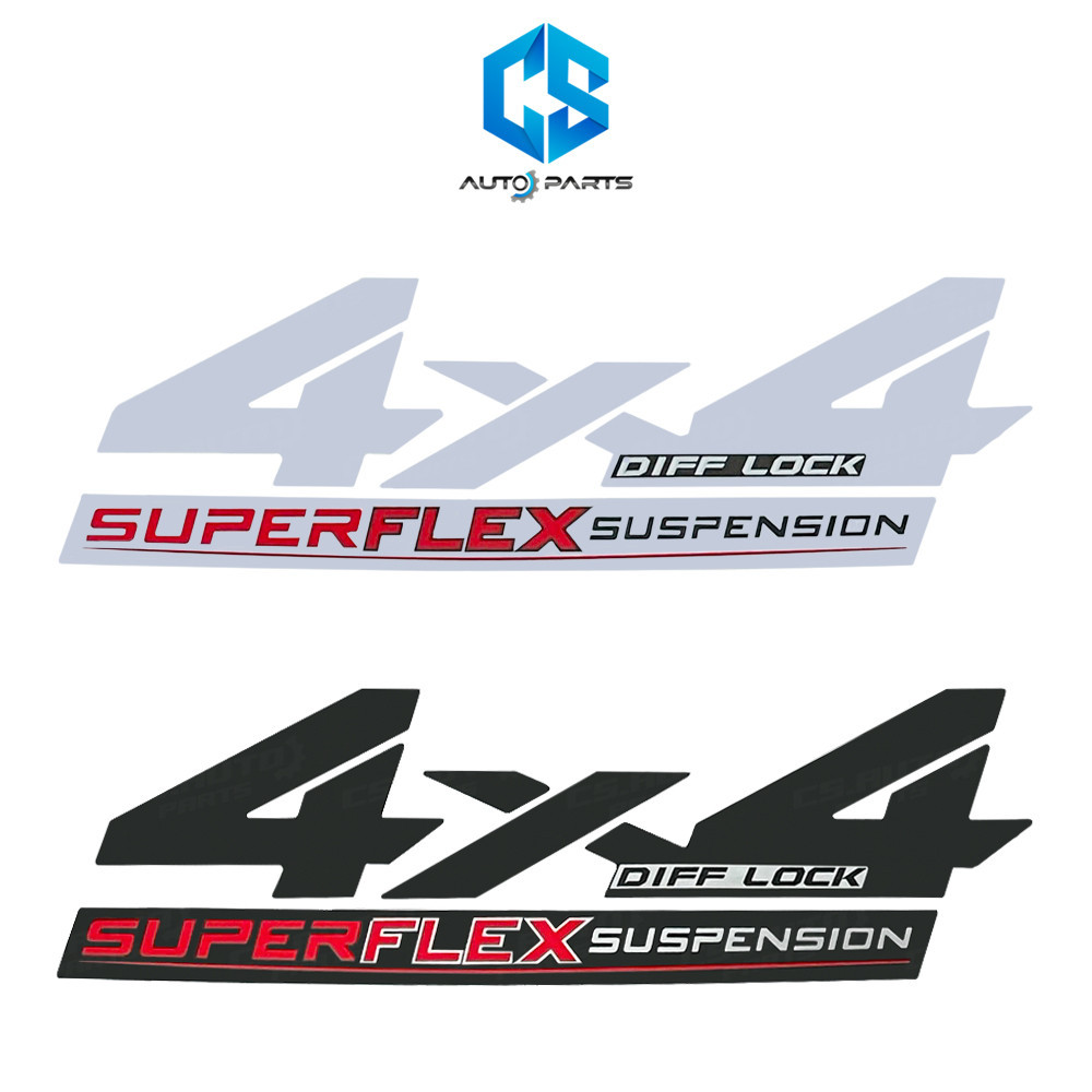 4x4 DIFF LOCK SUPERFLEX Sticker-TOYOTA REVO 20-24 Year (Attached To The ...
