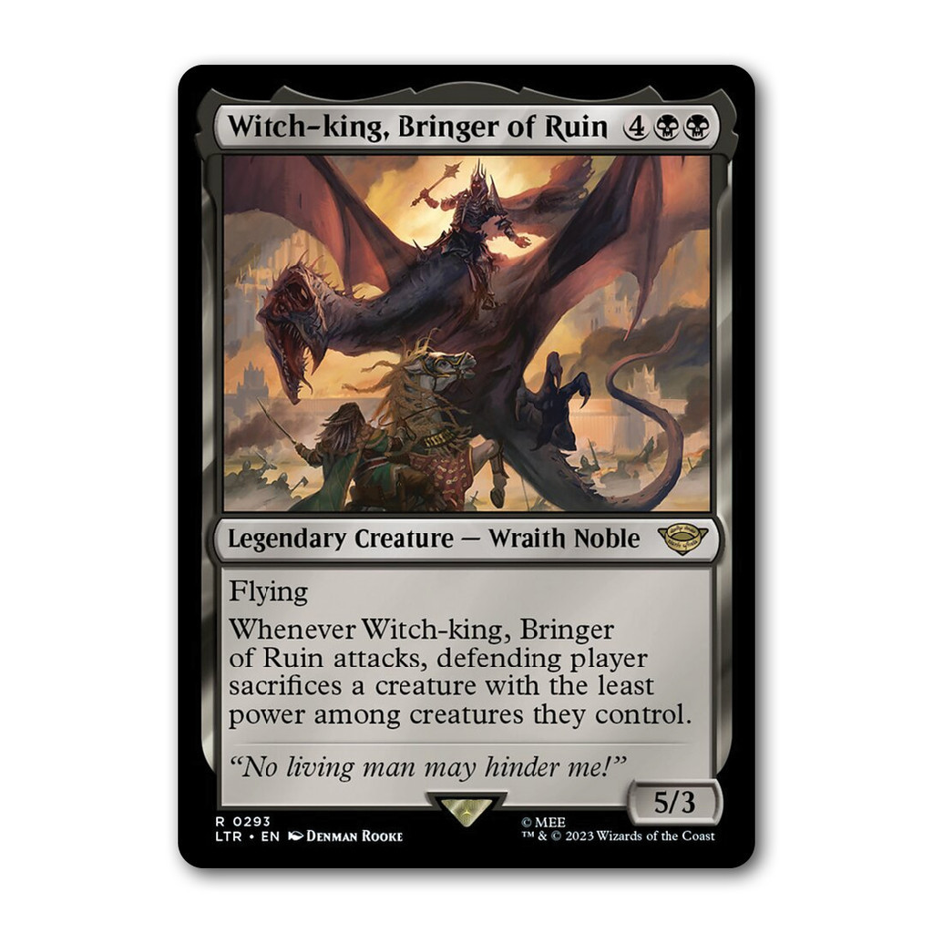 [MTG] Witch-king Bnger of Ruin [LTR] [Black] [Rare] [Normal] [ENG ...