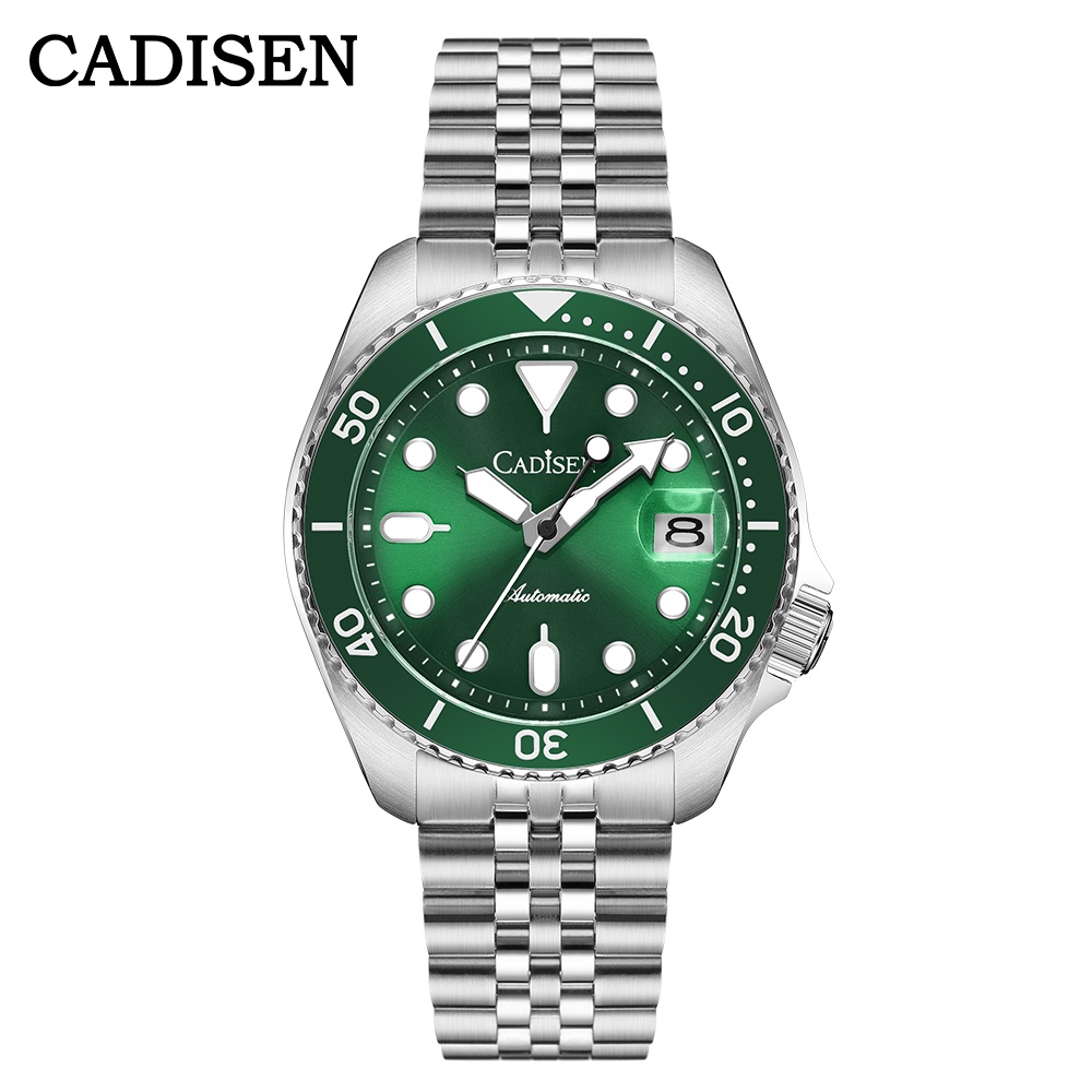 2024 New CADISEN Mechanical Men Watch AR Coating Sapphire Glass Automatic Japan NH35a 316L ...