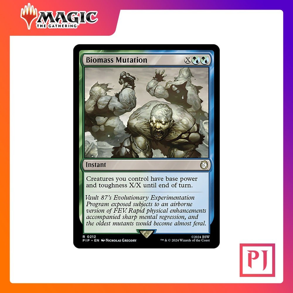 [MTG] Biomass Mutation-Fallout Commander [PIP] [MULTI] [RARE] [NORMAL ...