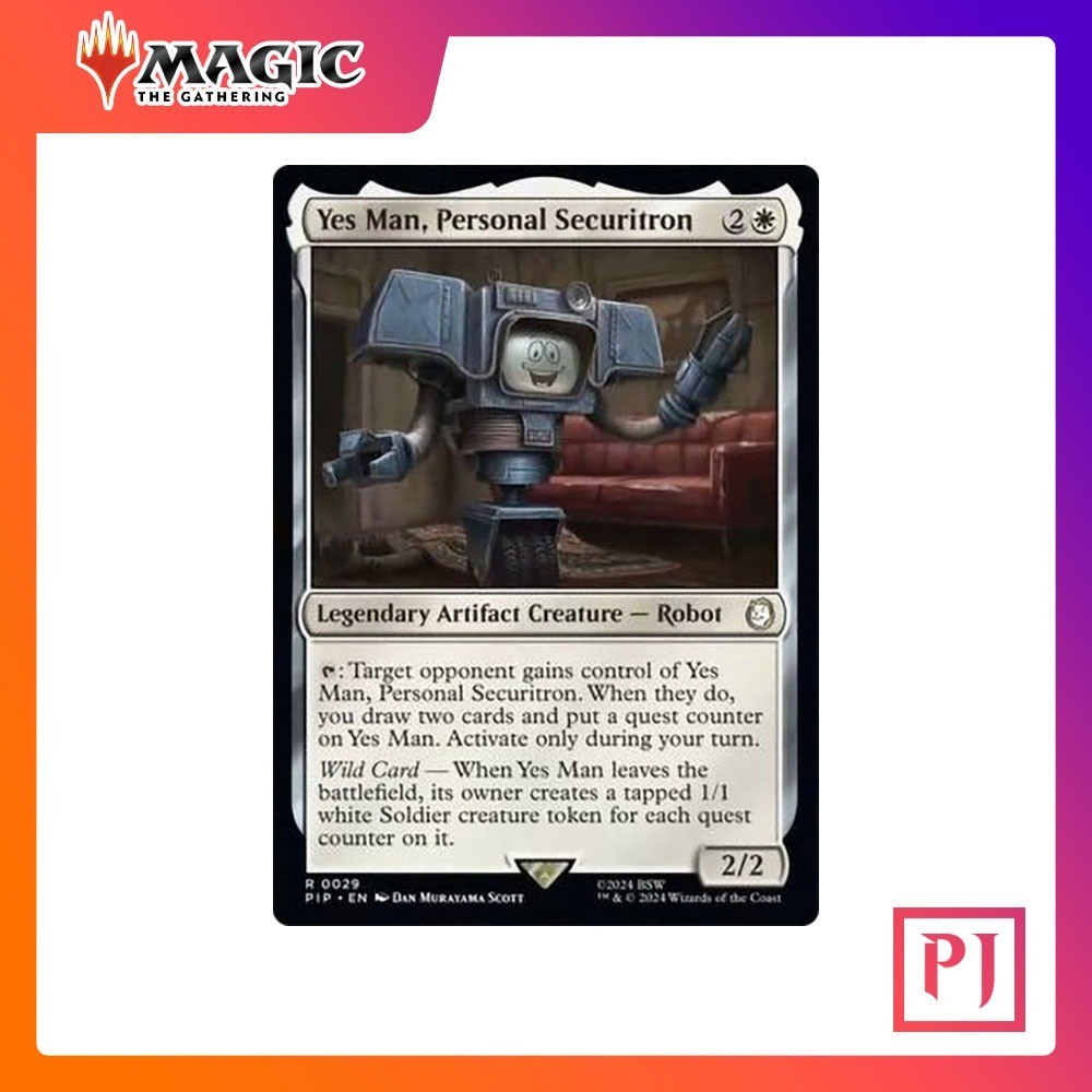 [MTG] Yes Man Personal Securitron-Fallout Commander [PIP] [WHITE] [RARE] [NORMAL] [ENG] (Magic ...