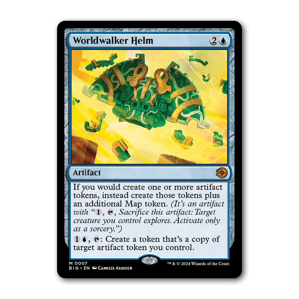 [MTG] Worldwalker Helm [BIG] [Blue] [Mythic] [Normal] [ENG] [2024] (Magic: The Gathering ...