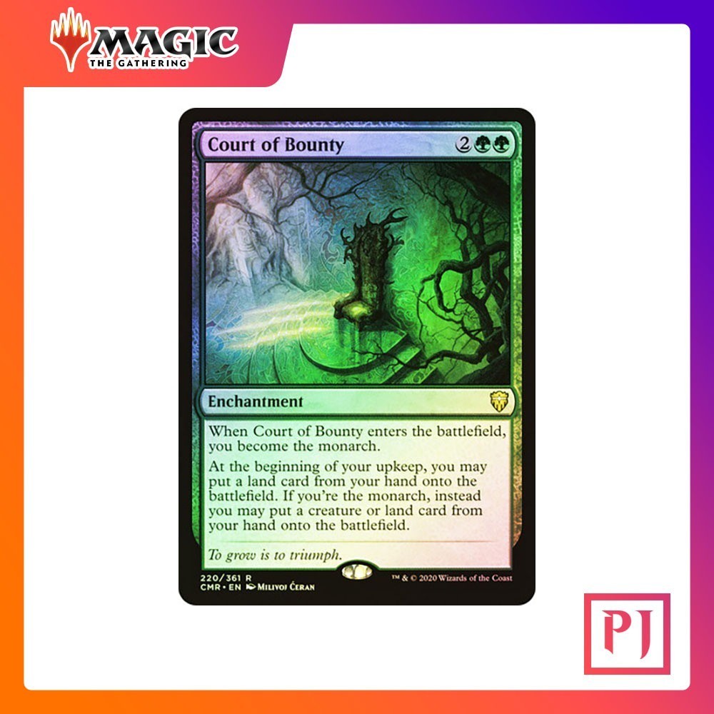 [MTG] Court of Bounty [CMR] [GREEN] [RARE] [FOIL] [ENG] (Magic Card ...