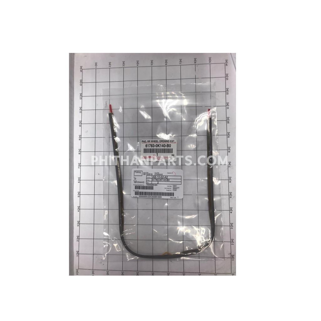 TOYOTA Rear WHEEL Rubber Sheer PAD RR OPENING EXTENSION RH 76-52 ...