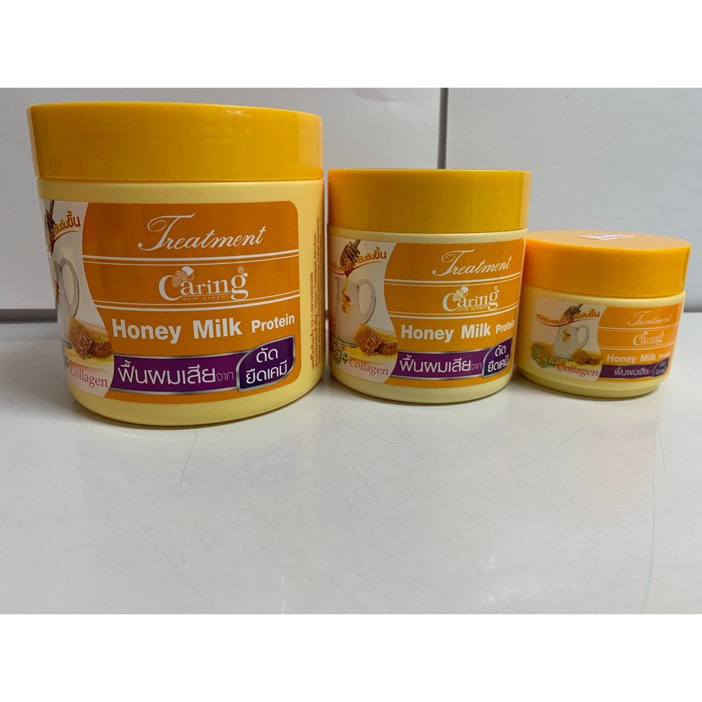 Caring Hair Treatment Cream Honey milk protein Revitalizes Damaged From ...